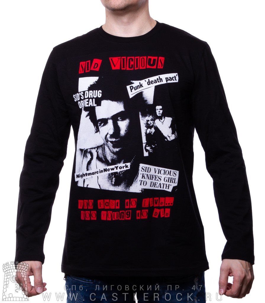 Футболка Sex Pistols Sid Vicious Too Fast To Live Too Young To Die